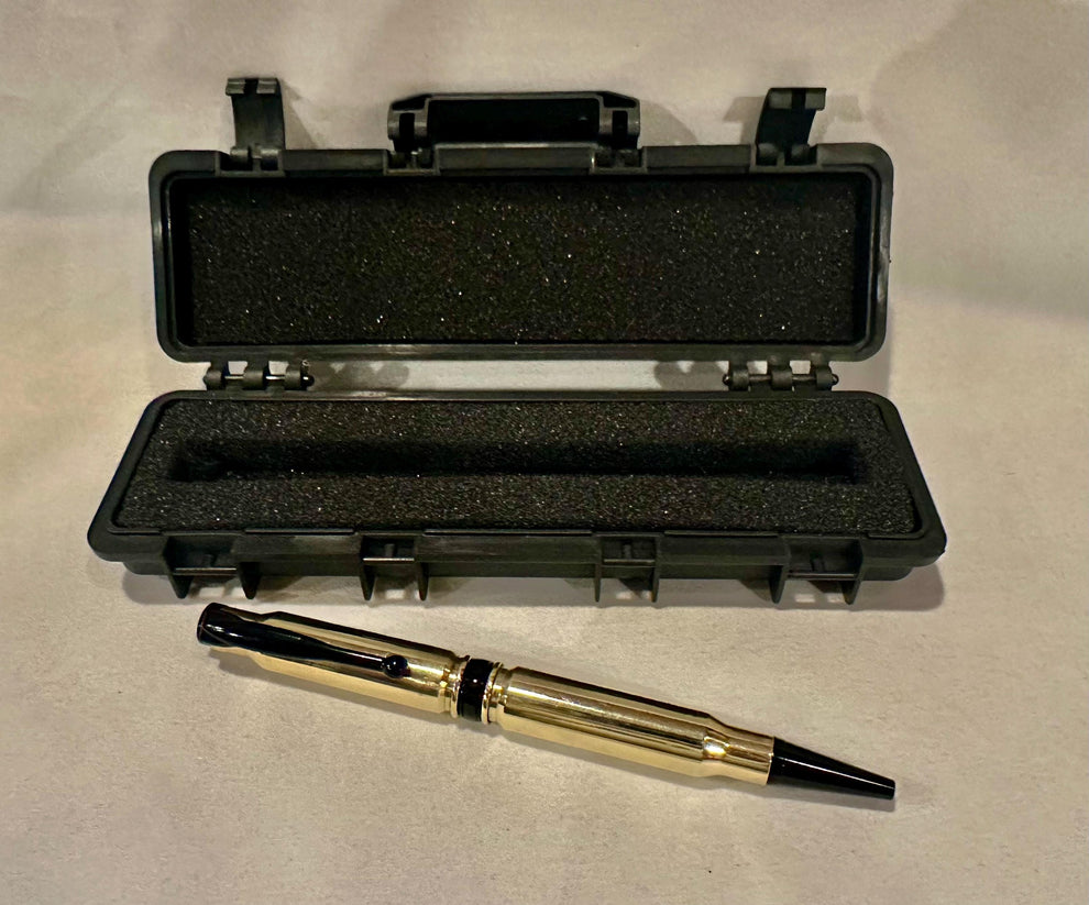 Real .308 Bullet Casing Twist Pen - Polished Brass – Outlaw Geek Shop